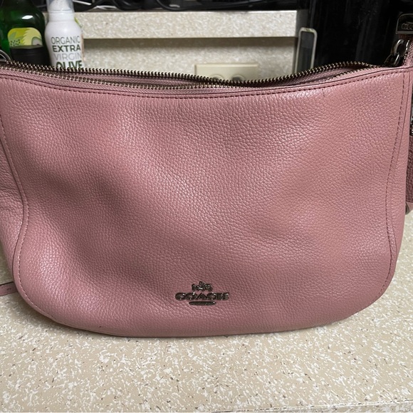 Coach | Bags | Coach Dusty Rose Leather Shoulder Bag | Poshmark